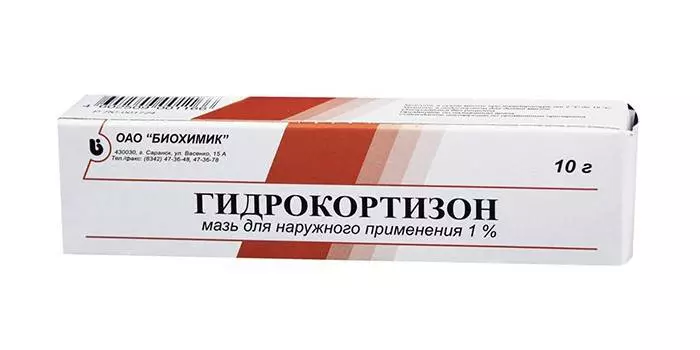 Ointment Hydrocortisone ao anaty fonosana
