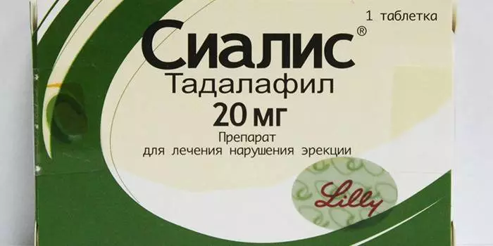 Cialis таблеткаларының қаптамасы