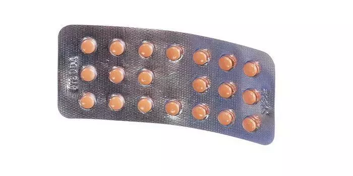 Aminazin tabletter i en blisterförpackning