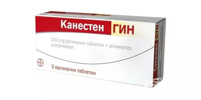 Emättimen tabletit Canesten GIN pakkauksessa