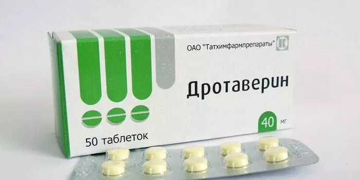 Drotaverini tabletid pakendis