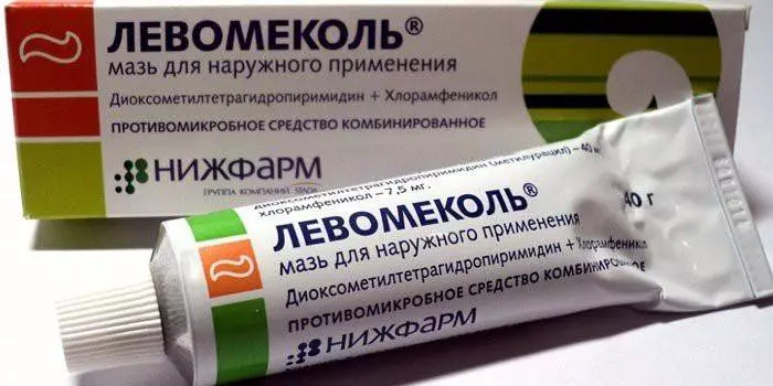 Packaging of Levomekol ointment