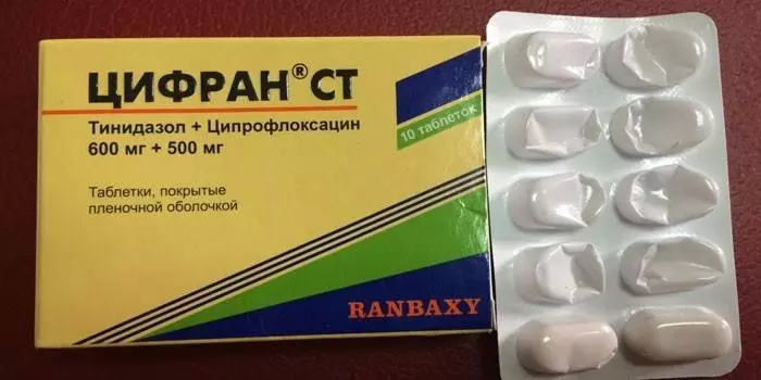 Tablety Cifran v balení