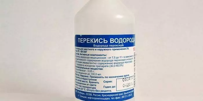 Водород пероксиди бөтөлкөдөгү