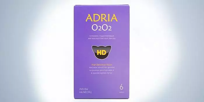 Линзаҳои фарсудаи дарозмуддат Adria O2O2 (6 дона)