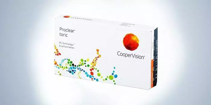 Cooper Vision Proclear ბიოშეთავსებადი ლინზების შეფუთვა