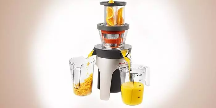 Juicer ifite imigozi ibiri Moulinex ZU 5008 Infiny Press Press Revolution