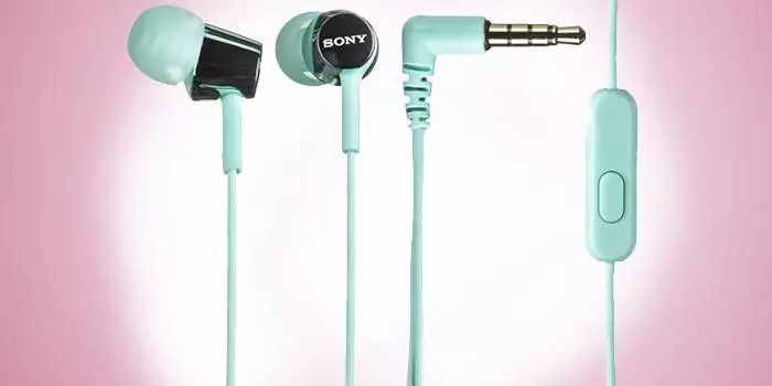 Sluchátka kabelová vakuová Sony MDR-EX150AP Světle modrá