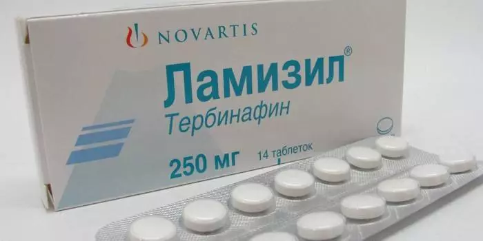 Packaging of Lamisil tablets