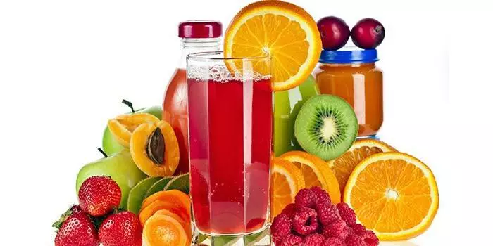 Fruits, berries and juices