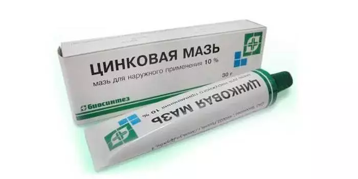 Amafutha e-Zinc kwiphakheji