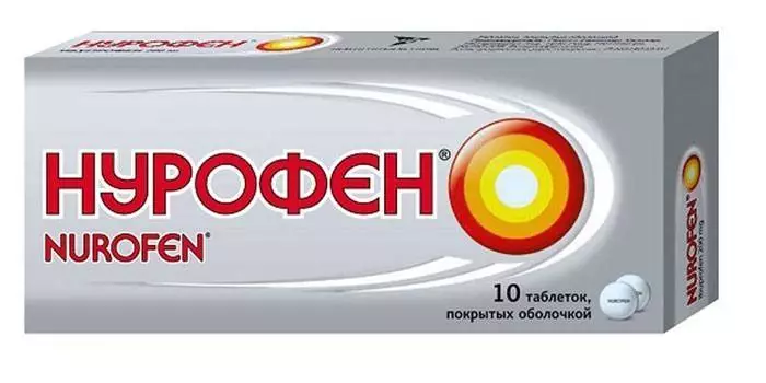 Kiniiniyada Nurofen oo ku jira baakad