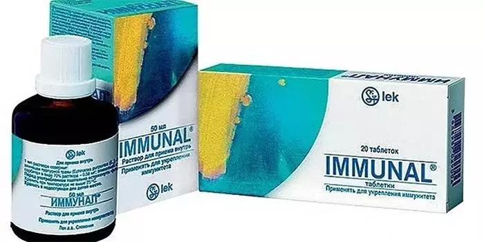 Az Immunal gyógyszer különböző formái