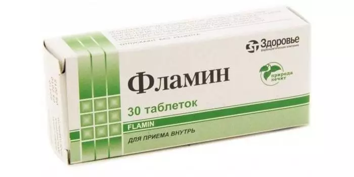 Flamin -tabletit pakkauksessa