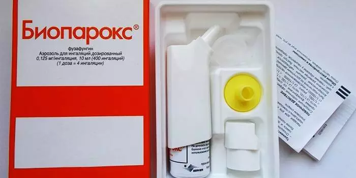 Inhaler Bioparox ing paket kasebut