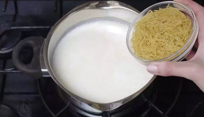 Pagluluto ng vermicelli na may gatas