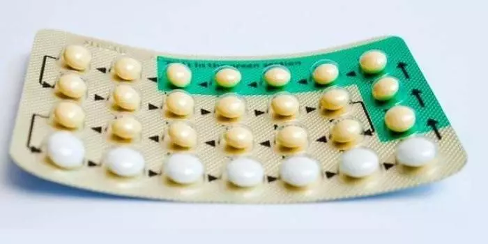 Pillole contraccettive confezionate