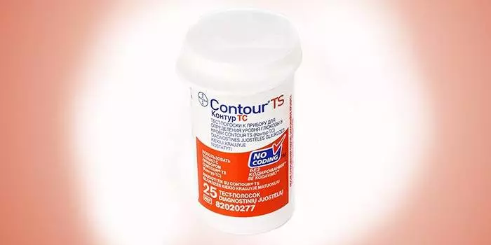 Pakiranje testnih trakov Contour ТС N25