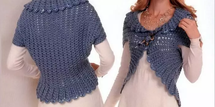 Poj niam hauv knitted bolero