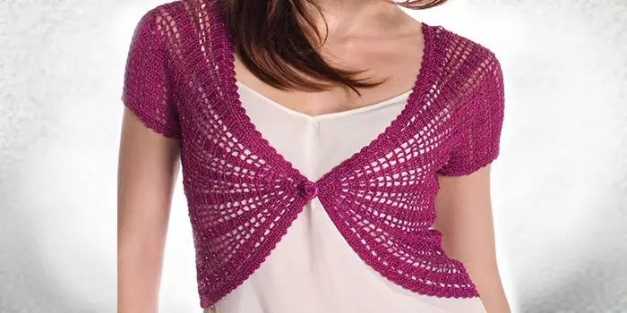 Crochet caij ntuj sov bolero