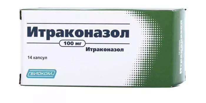 Tablety itrakonazolu v balení