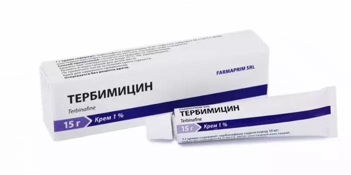 Kem Terbimycin trong bao bì