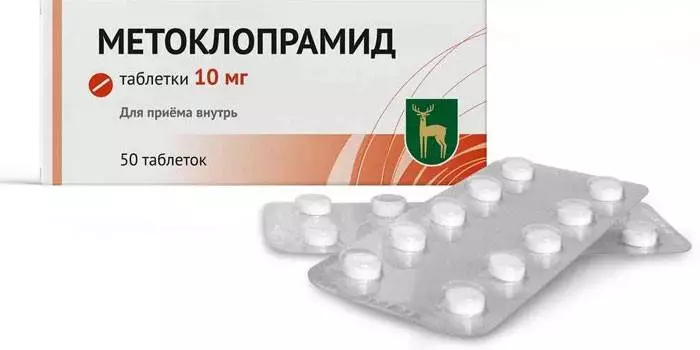 Tabletid oksendamiseks Metoklopramiid
