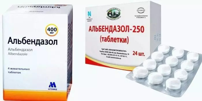 Albendazole drug