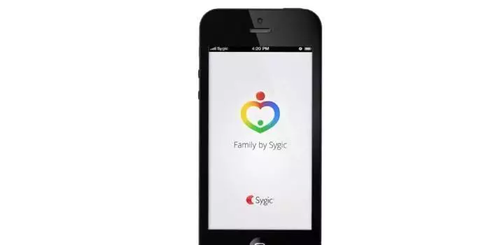 Sygic Familie aan de telefoon