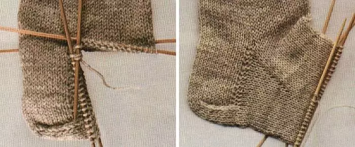 Jak robić na drutach skarpetki na prostym obcasie