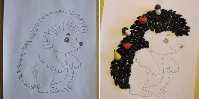 Ang applique sa bata nga Hedgehog