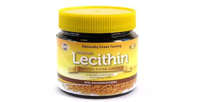 Lecithin mewn jar