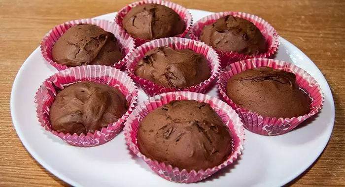 Chocolate homemade muffins