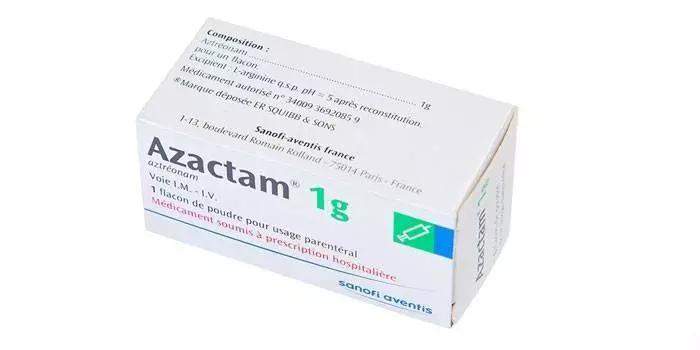 The drug Azaktam