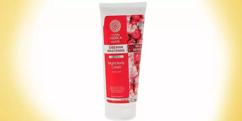 Natura Siberica Whitening Body Cream Rode bosbes