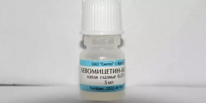 የዓይን ጠብታዎች Levomycetin