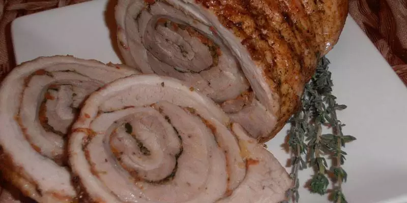 Pork peritoneum roll