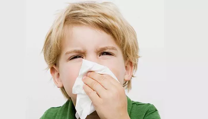 A dry cough attack in a child