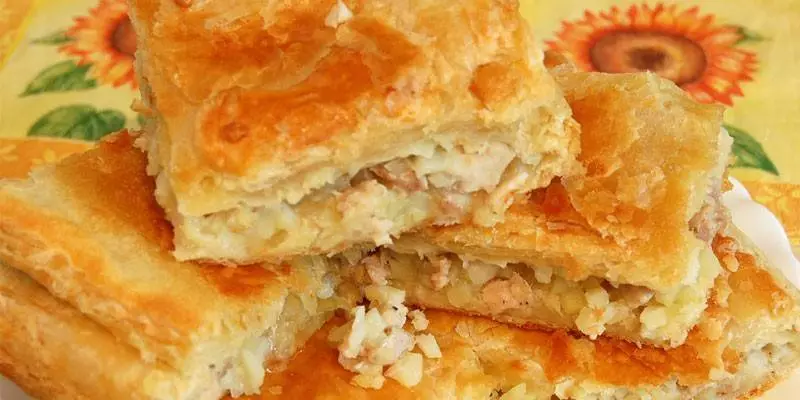 Layer pie with potato