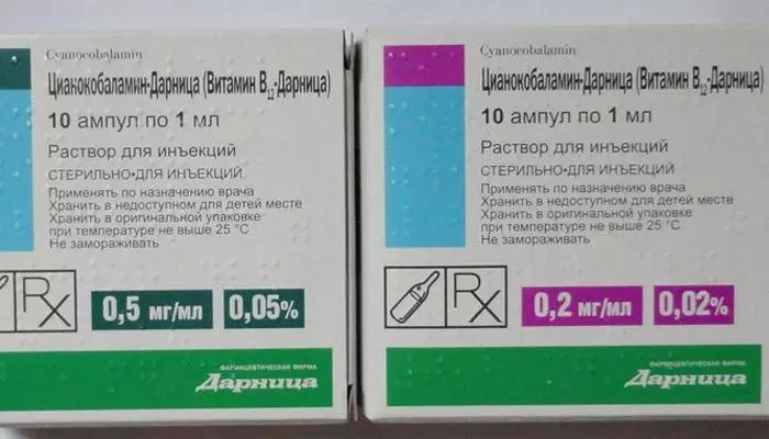 Vitamina B në ampula: udhëzime për përdorim B1 dhe B12 për flokët dhe fytyrën