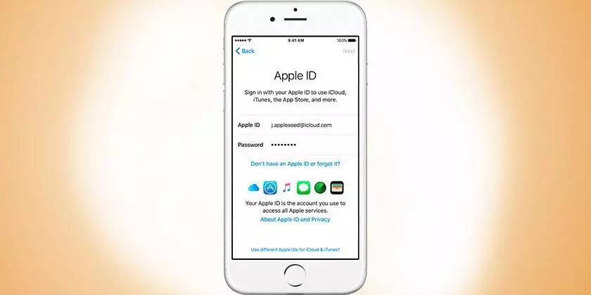 Vendosja dhe regjistrimi i një Apple ID