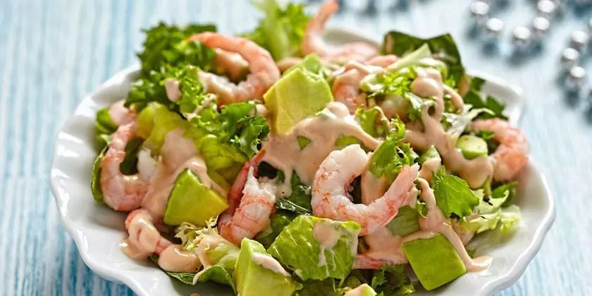 Salad alpukat dan udang