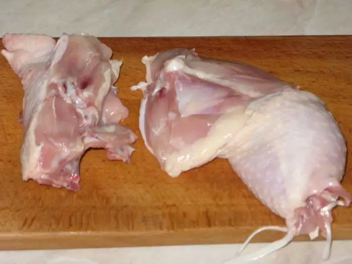 Cuisse de poulet en tranches