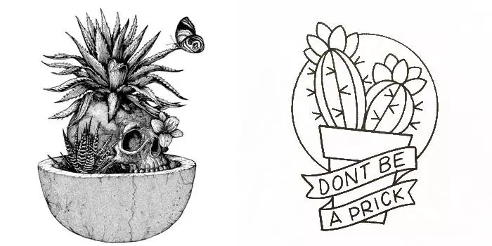 Tatouage de cactus