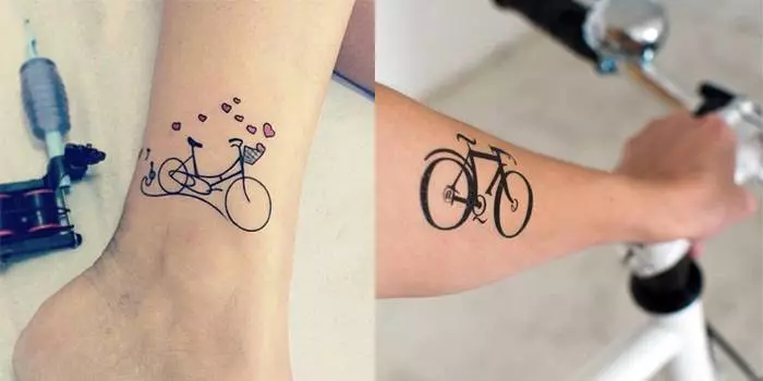 Fiets op die arm en op die been