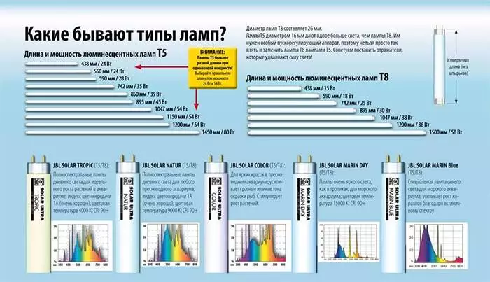 типи ламп