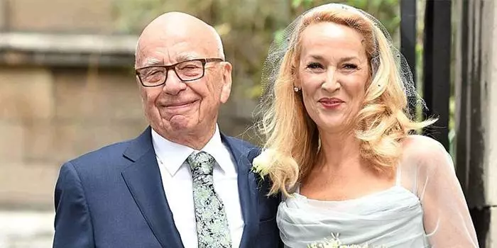 Rupert Murdoch og Jerry Hall