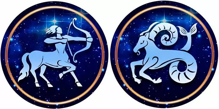 Sagittarius and Capricorn