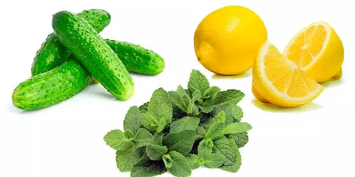 Краставица, лимон и мента