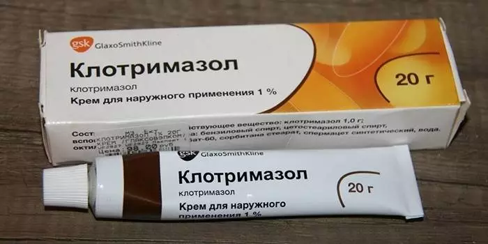 Antifungal krem ​​- Clotrimazole